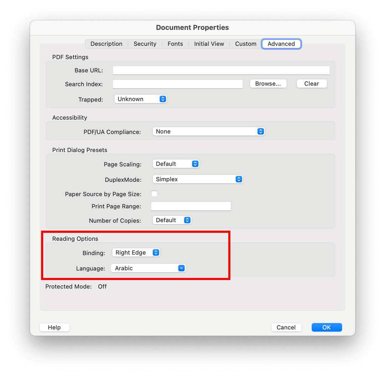 Acrobat Pro preferences > Content Editing > readin... - Adobe Product ...