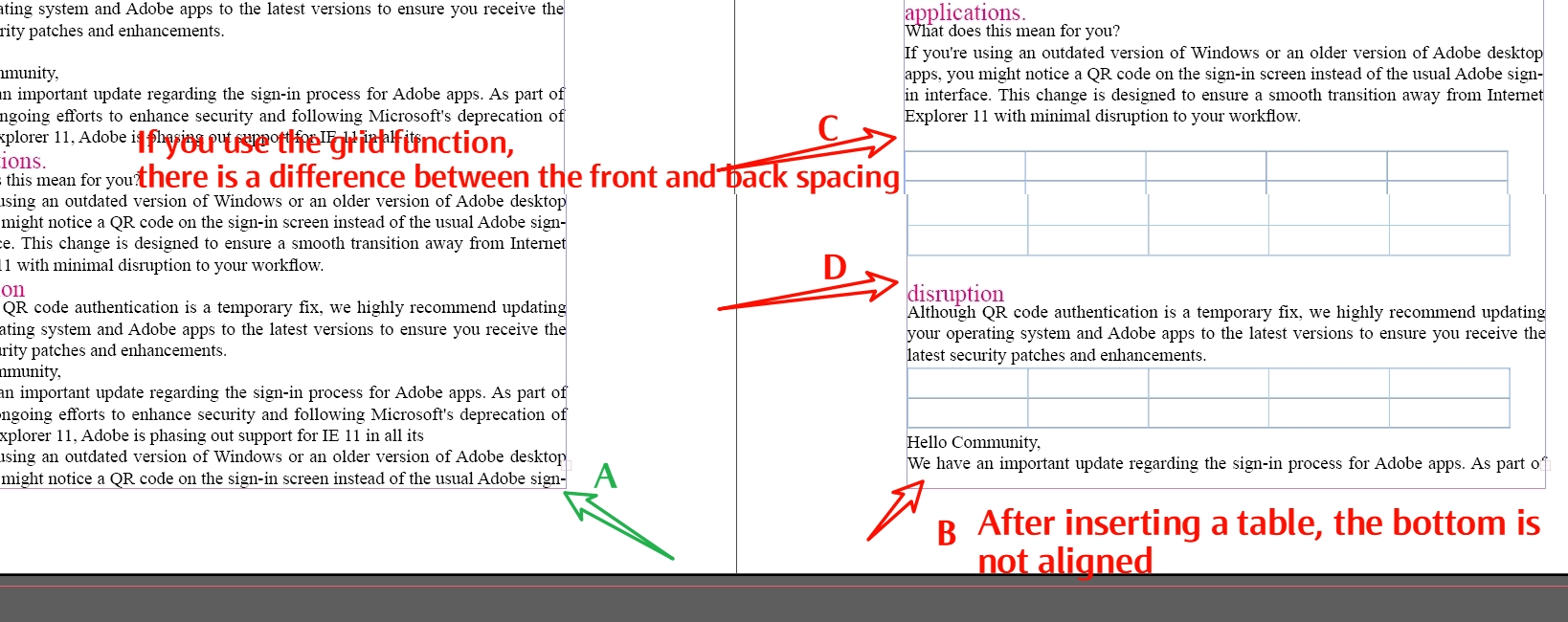 Solved: How do I ensure bottom alignment for documents wit... - Adobe ...