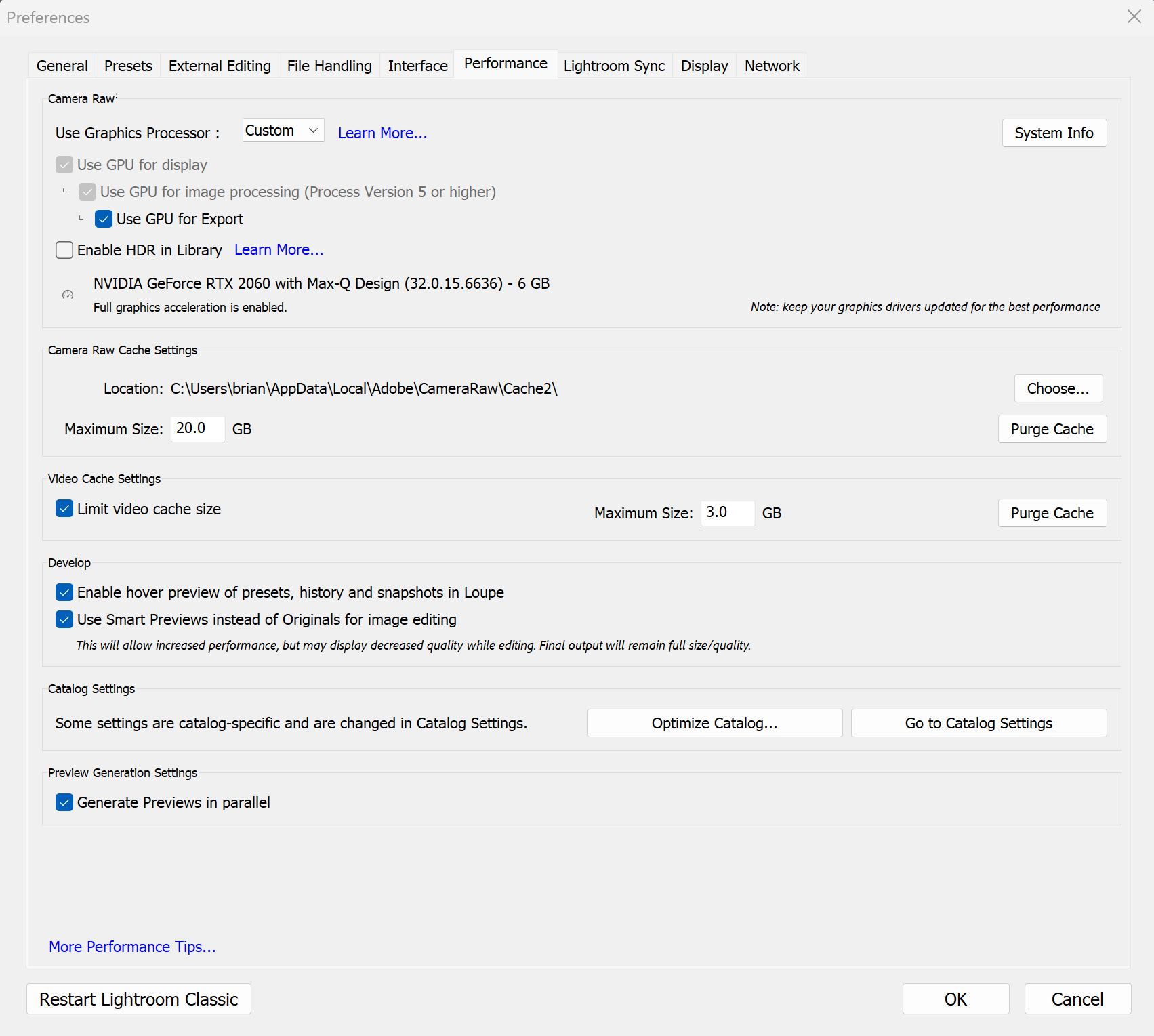 Lightroom causing GPU to run at 100% constantly - Adobe Product Community - 15051320