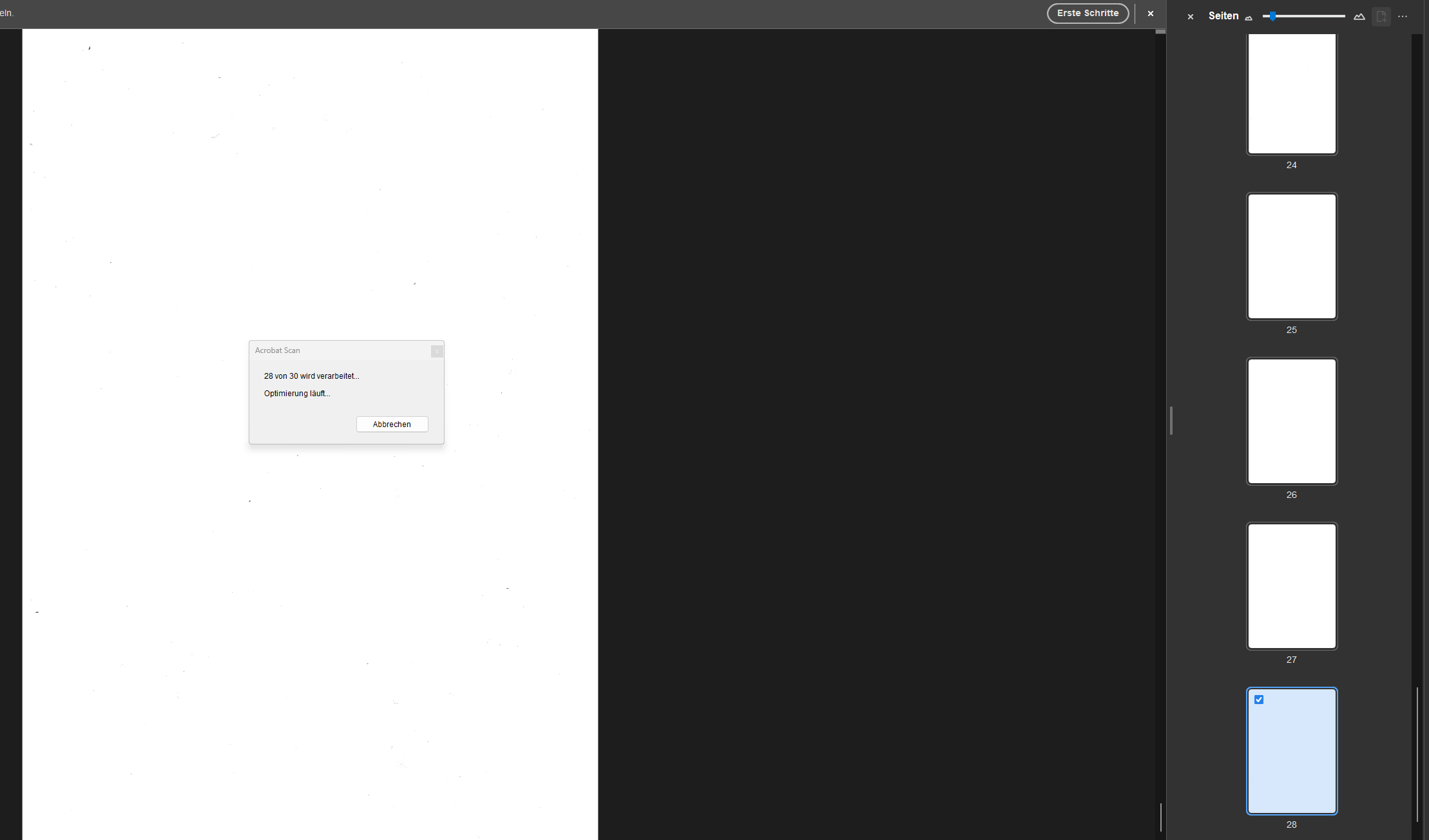 Acrobat scan is adding endless blank pages - Adobe Product Community ...