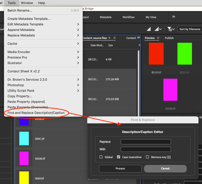 Solved: bridge metadata - Adobe Product Community - 15061763