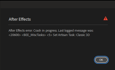 Solved: Multiple and Continuous Artisan Task Errors - Adobe Community - 15067879