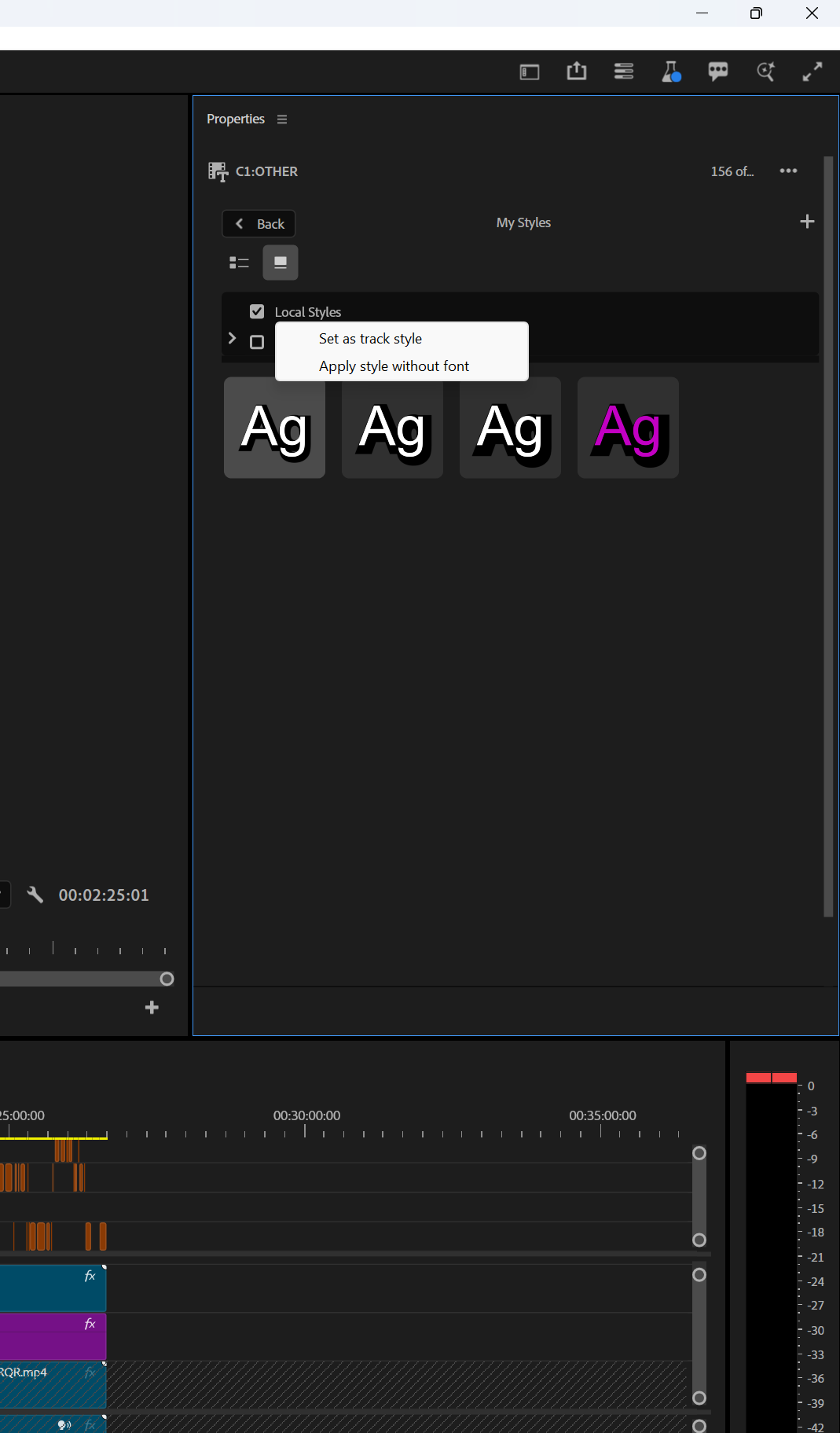 Multi Track Caption Styles - Adobe Product Community - 15080630