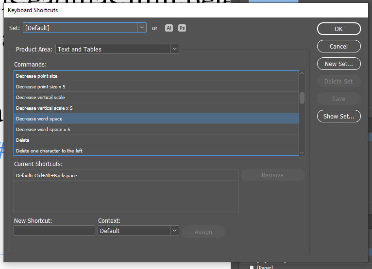 Word spacing control shortcut / script - Adobe Community - 15086950