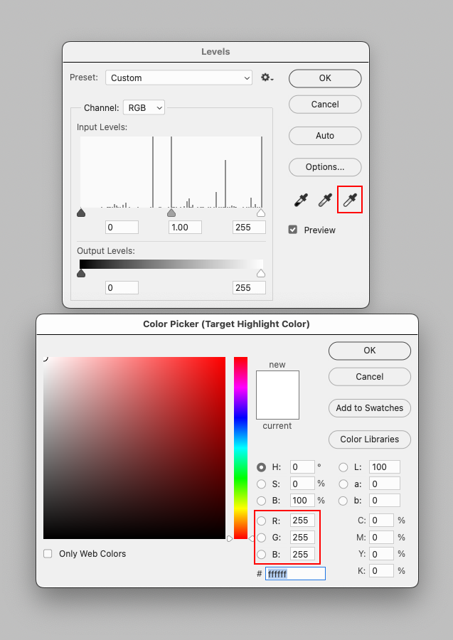 Solved: Level adjustment - simple image to set white point... - Adobe ...