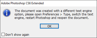 Pshop26 not backwards compatible to CS6 on text - Adobe Community - 15100121