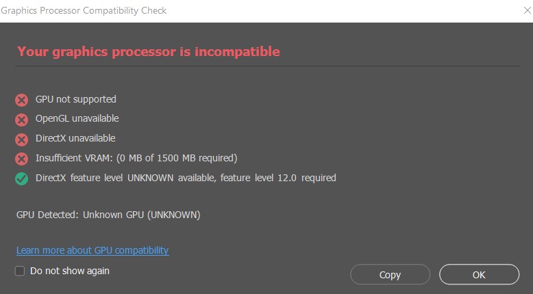 Solved: GPU unknown - Photoshop 2024 but newest driver - Adobe Product ...