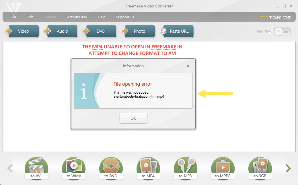 Unsupported Format MP4 - Adobe Product Community - 15103595