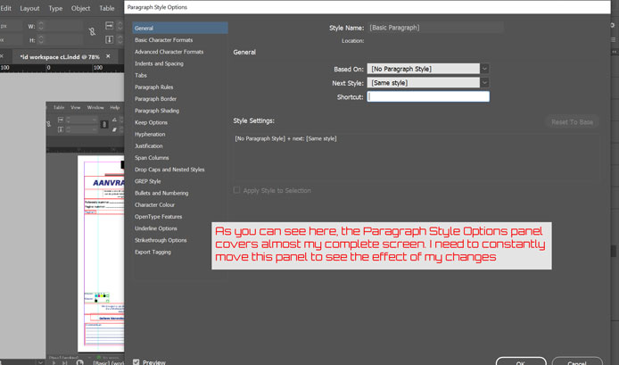 Is there any way to make my paragraph style panel ... - Adobe Product ...