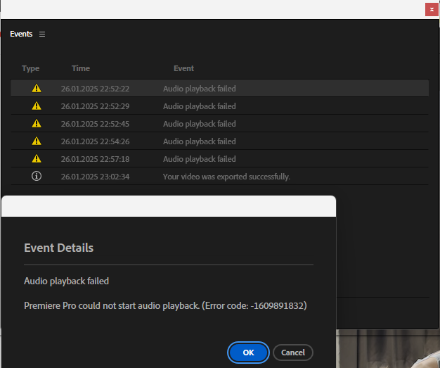 audio playback problems - Adobe Product Community - 15113574