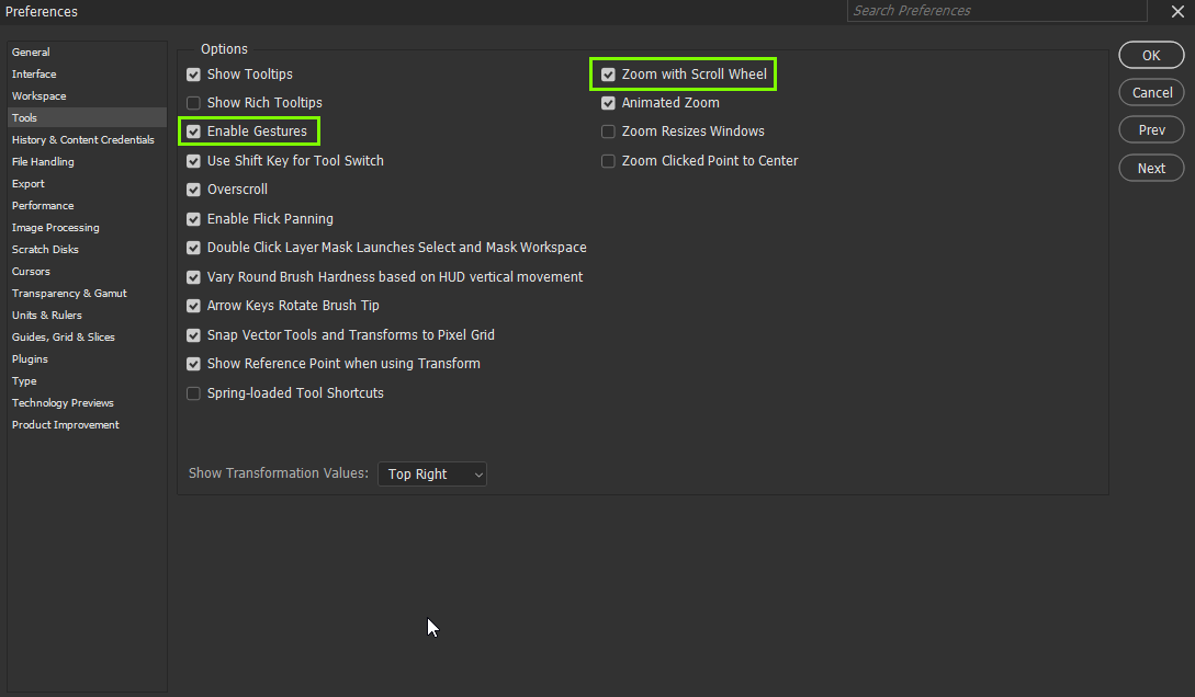 Pinch to Zoom not working Photoshop 2025 - Adobe Product Community - 15064958