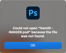 Error Message - Could not open "filename.psd" beca... - Adobe Product ...