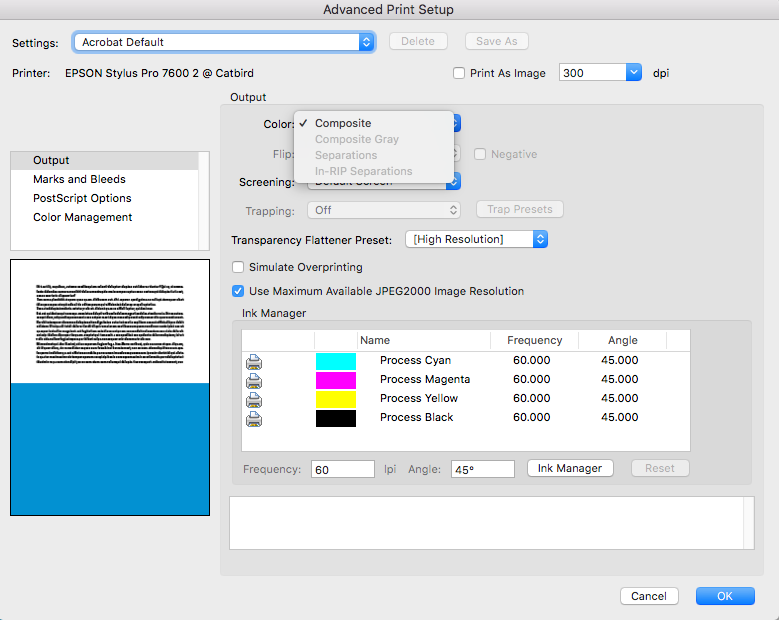 separations on A2 sheets from either indesign or a... - Adobe Product ...