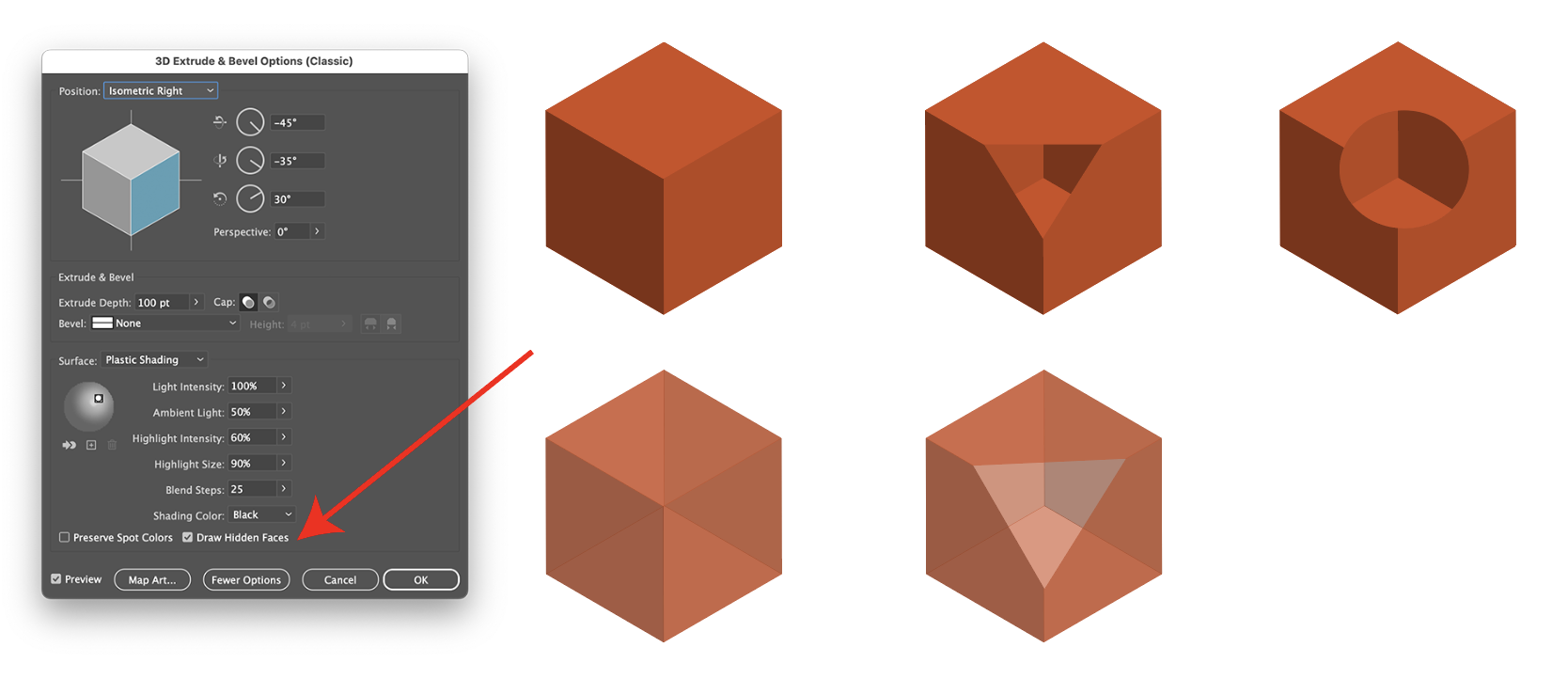 Cutting through an extruded cube object? - Adobe Product Community ...
