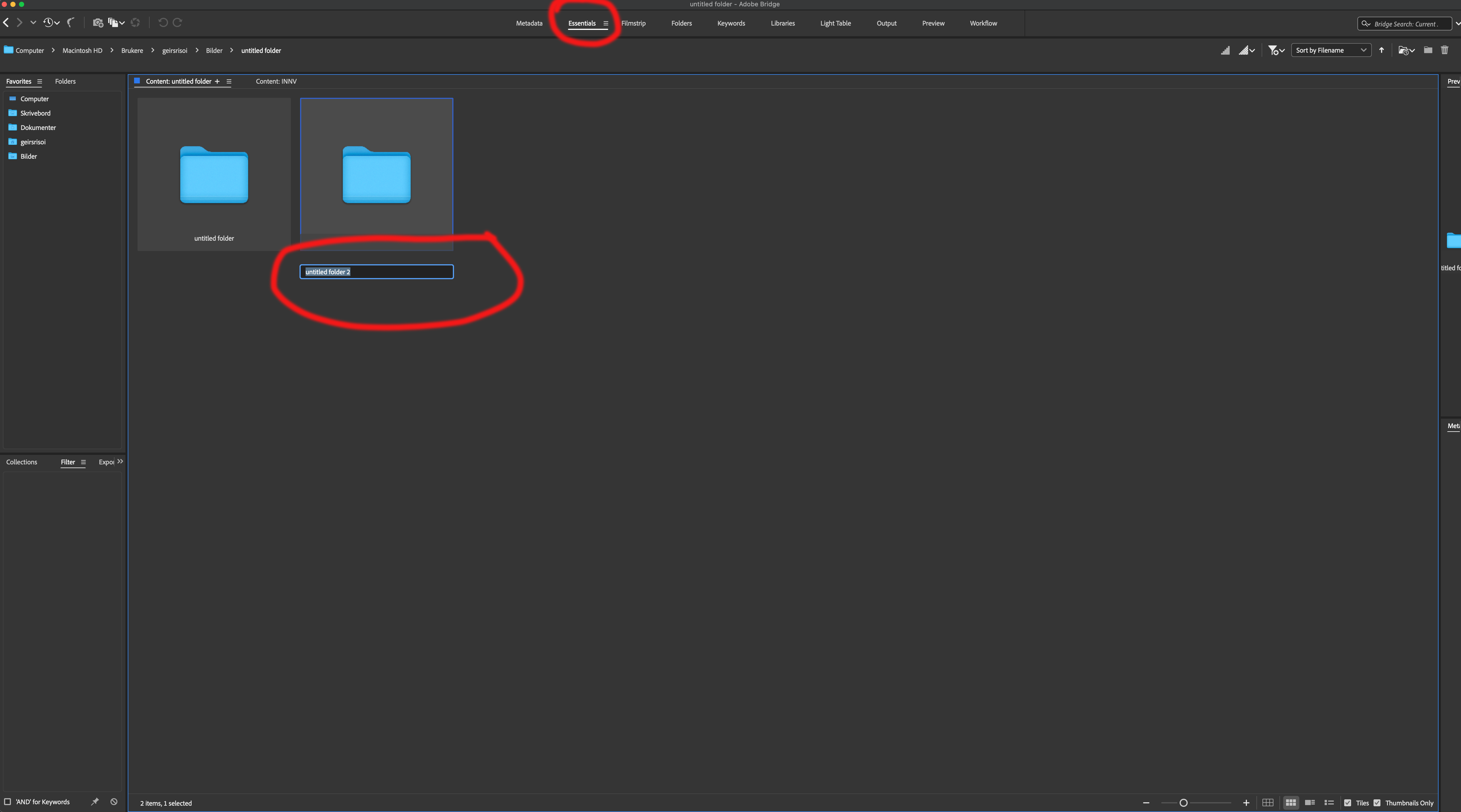 Can´t rename the maps in "the most important" sect... - Adobe Community ...