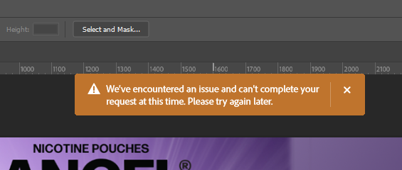 Generative AI fail - "We've encountered an issue a... - Adobe Product ...