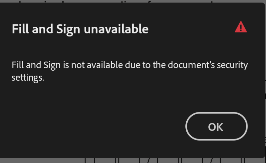Solved: Fill and sign not available please help - Adobe Product ...