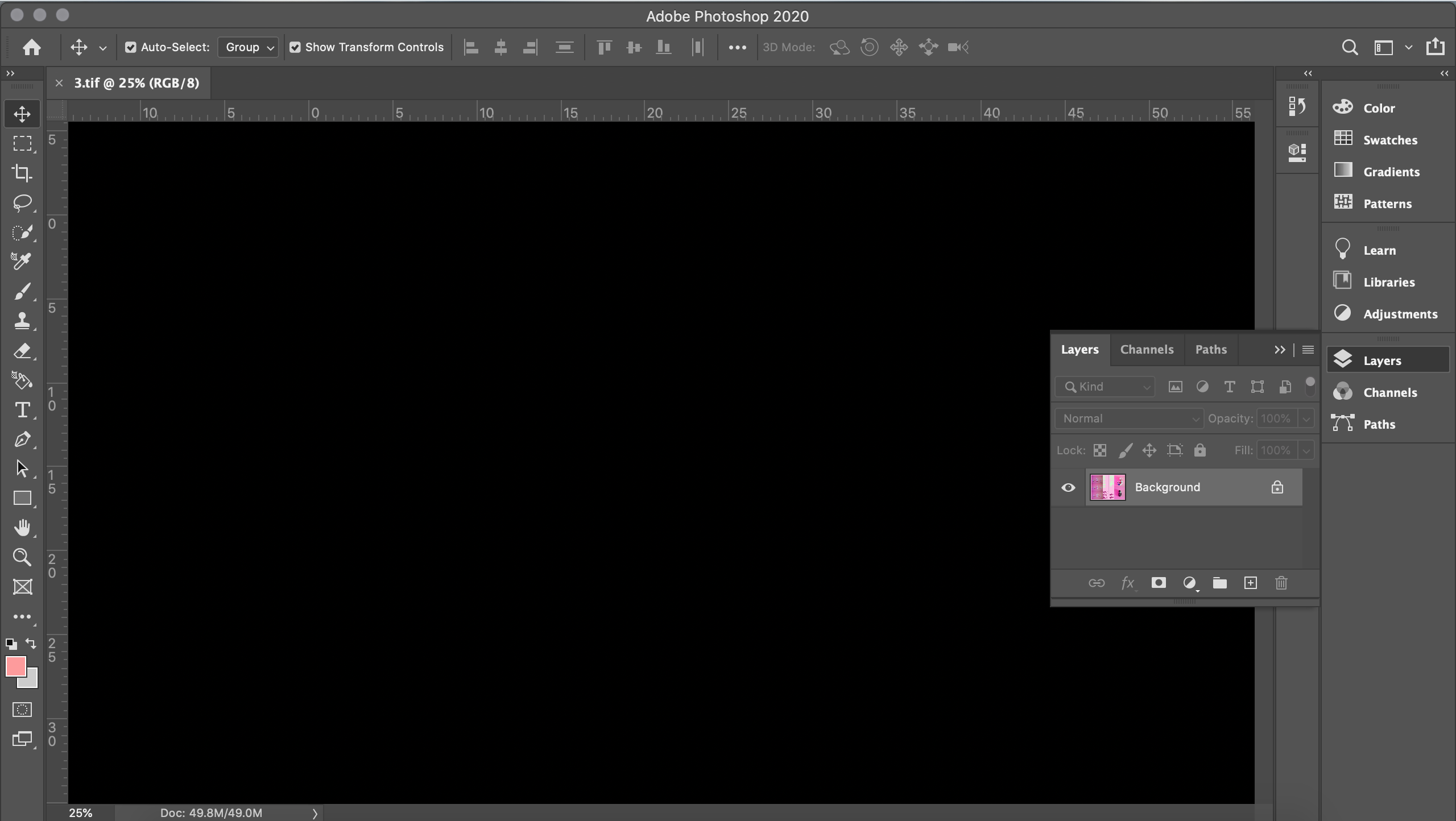 Photoshop showing a blank workspace - Adobe Product Community - 11043600