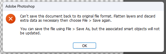"Can't save this document back to its original fil... - Adobe Product ...
