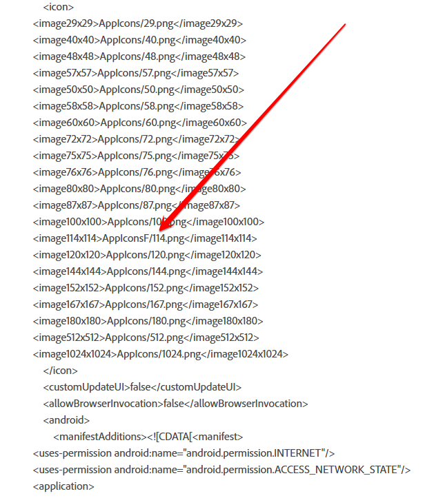 Apple IOS Air App Missing required icon file - Adobe Community - 15147671