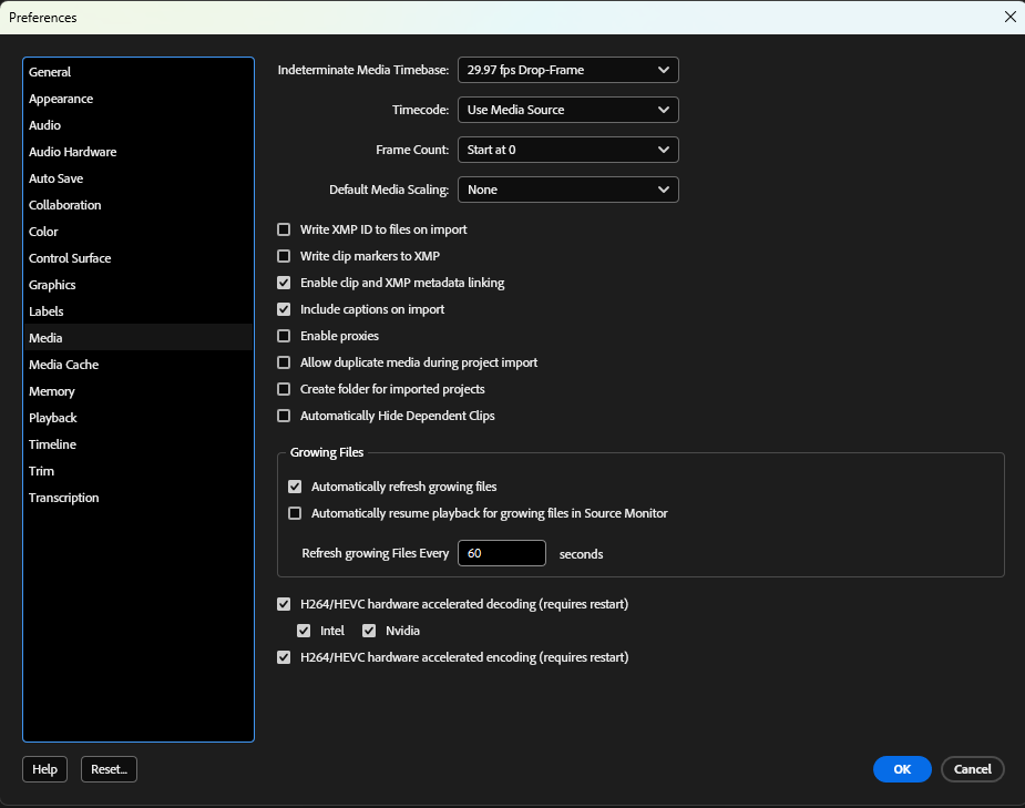 해결됨: 동영상 하드웨어 디코딩 불가 문제 - Adobe Product Community - 15155108