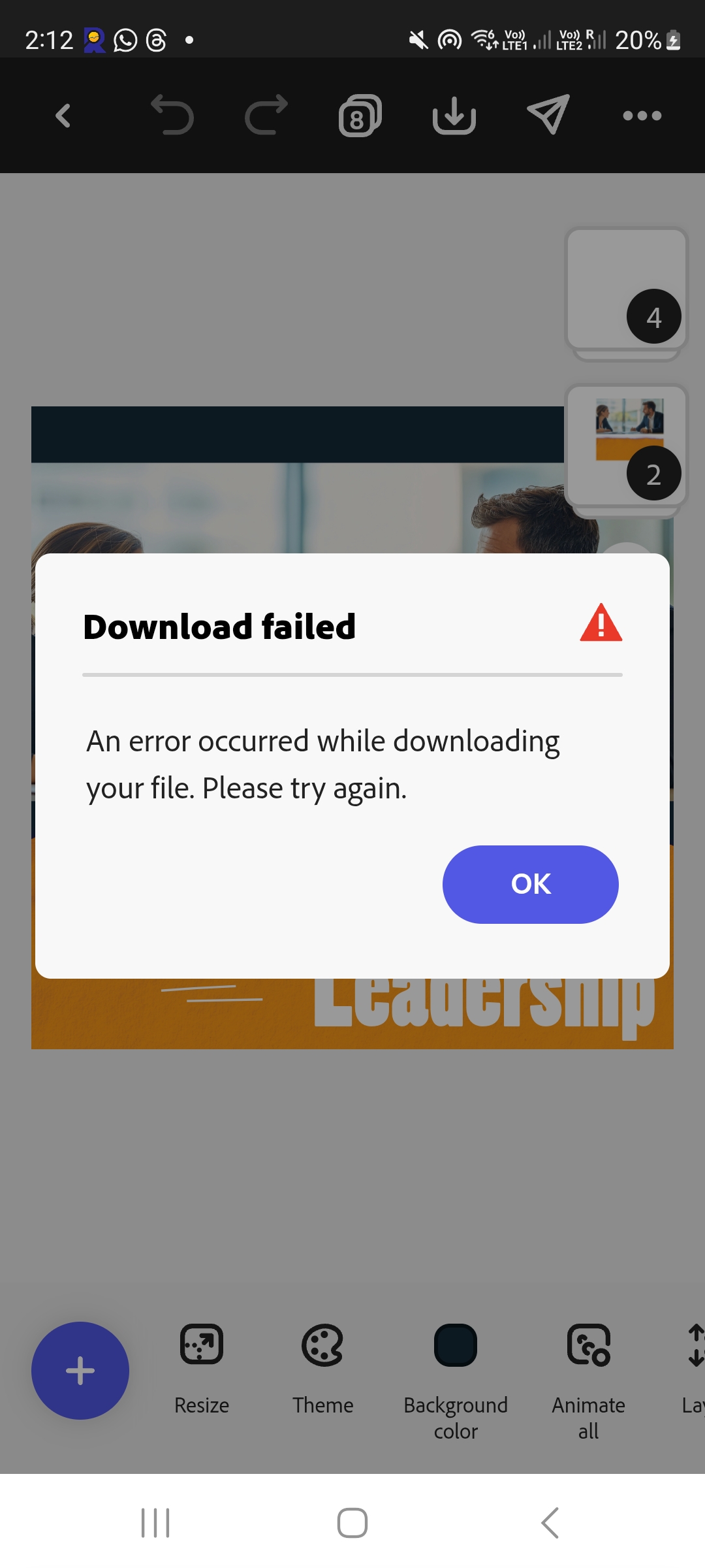 Download error and assess licensing issues - Adobe Community - 15158724