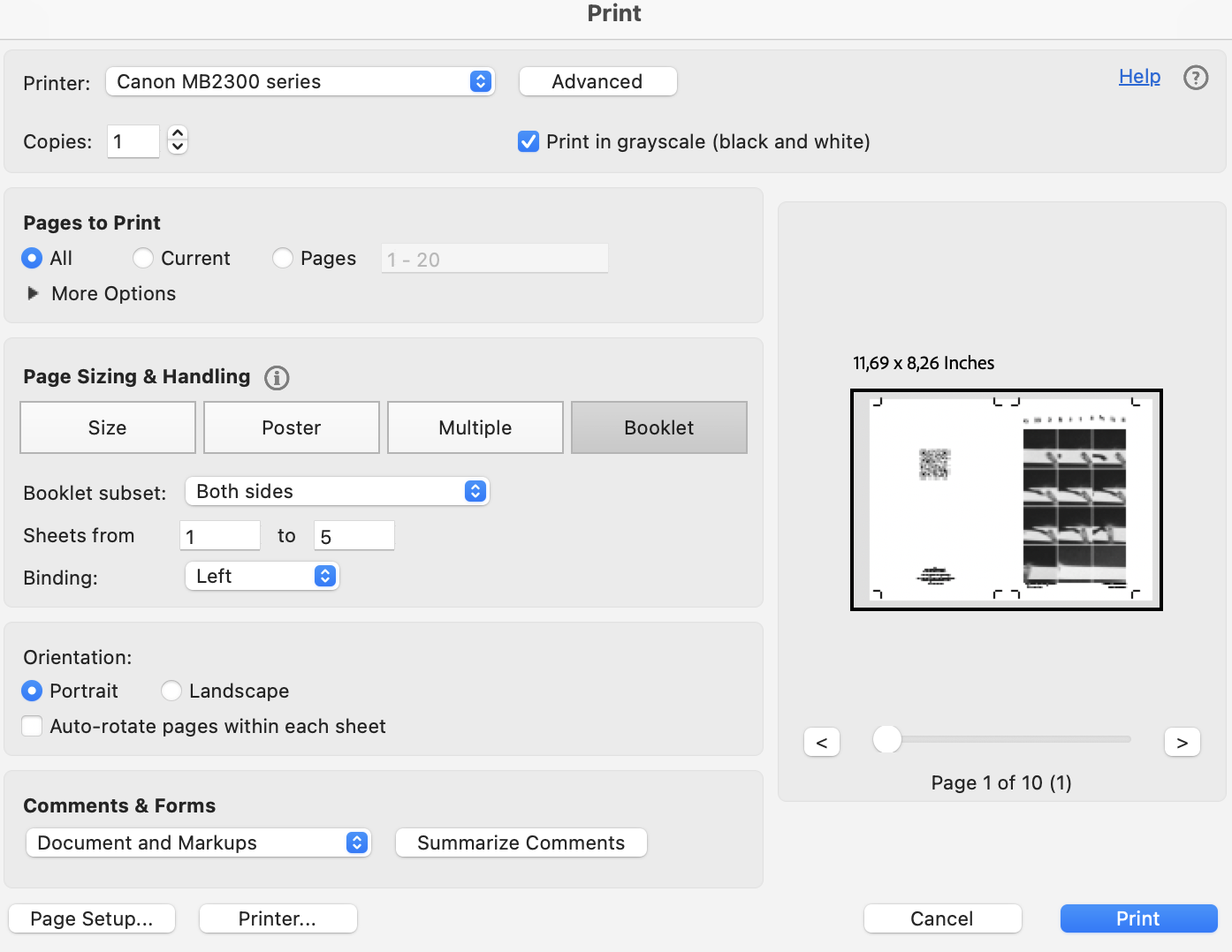 Why is my booklet printing with a gutter? - Adobe Community - 15161799