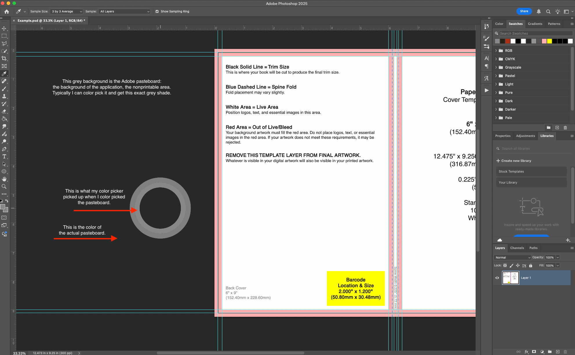 When I color pick my pasteboard, Photoshop gives m... - Adobe Community ...