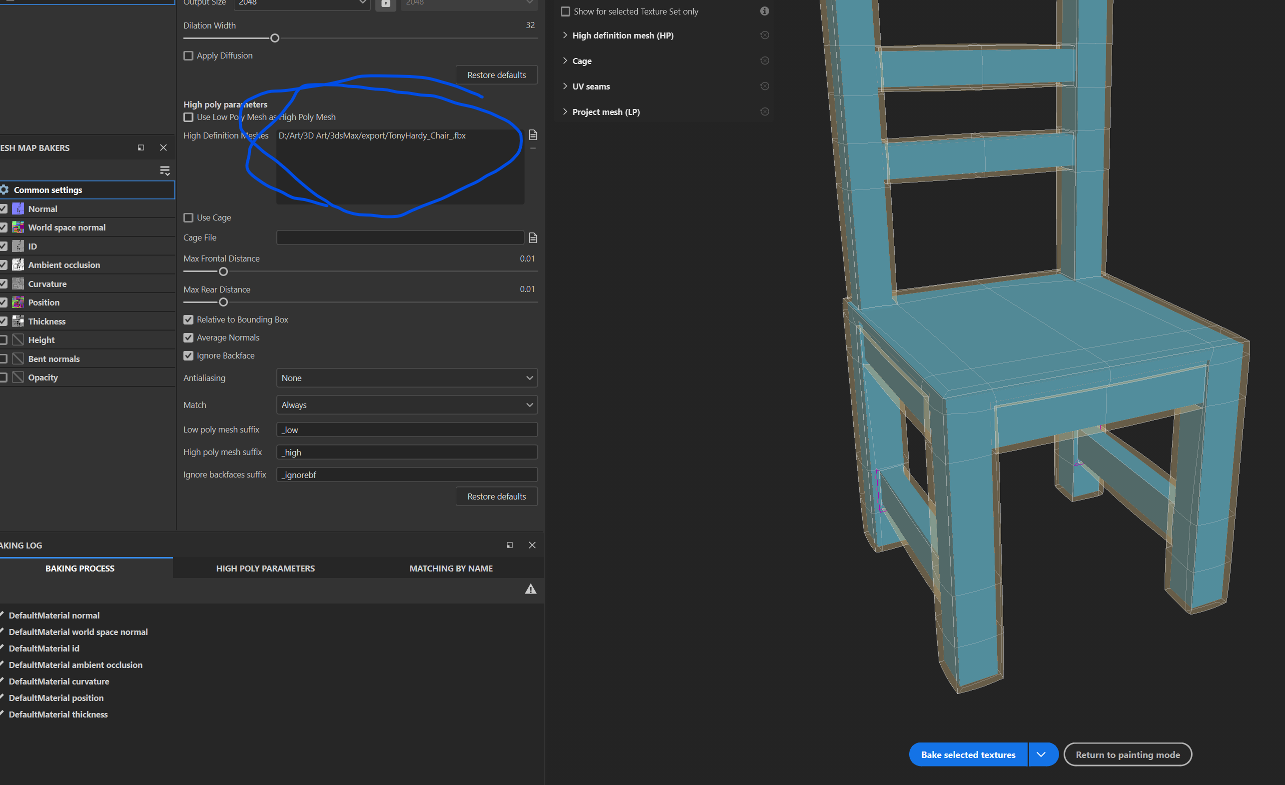 AO baking error in substance painter - Adobe Product Community - 15132210