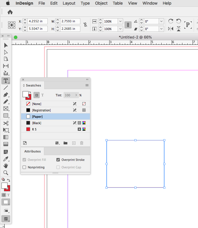 Paper swatch, Indesign - Adobe Community - 11028785