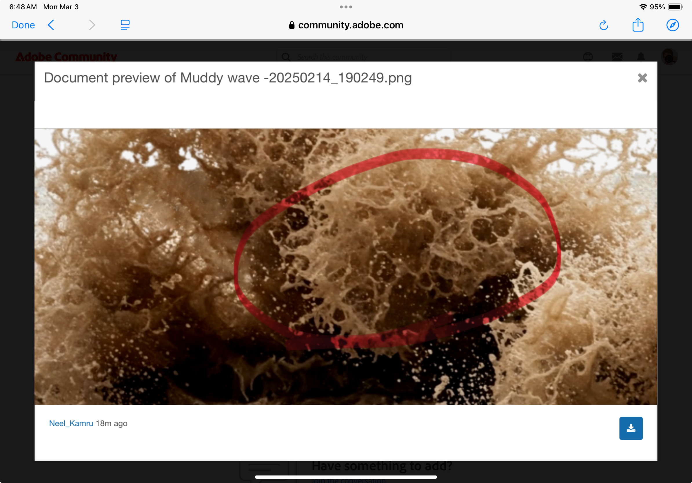 Quality Rejection image - Adobe Community - 15188139
