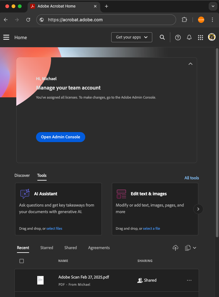 Unable to "Sign in" to Acrobat - Adobe Product Community - 15172785