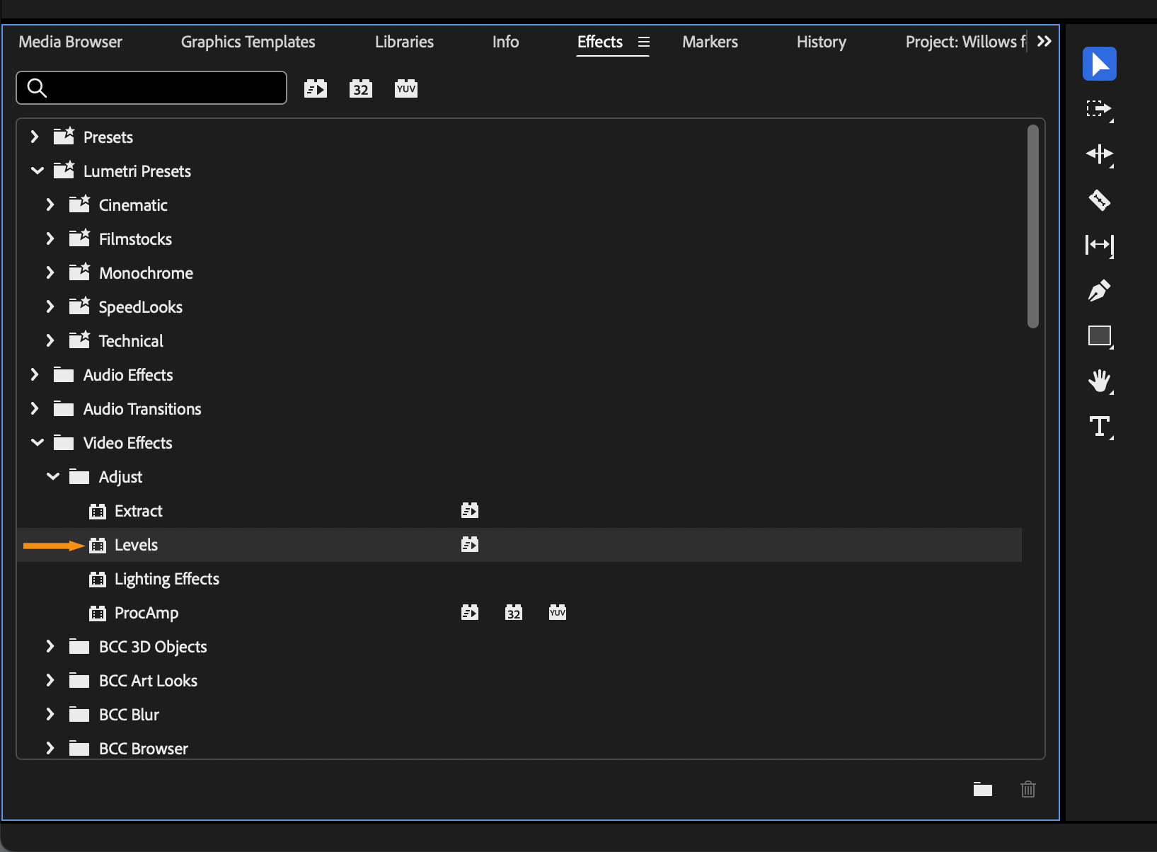 Effects Control Panel - Levels Win vs Mac configur... - Adobe Community ...