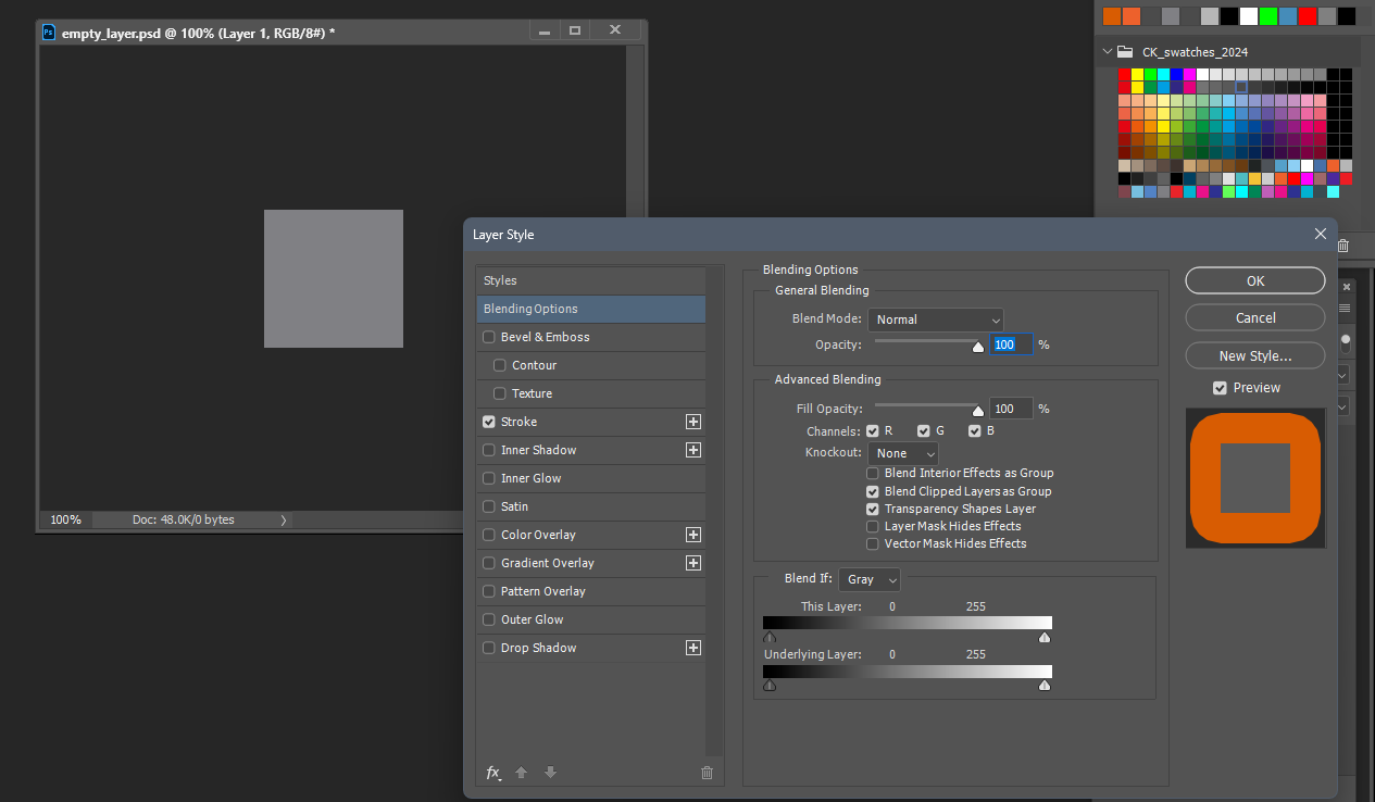 Empty Layer isn't empty - Adobe Community - 15195085