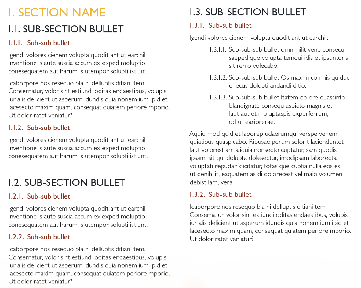 Solved: Automate numbered bullets in sections at numerous ... - Adobe Product Community - 15209504