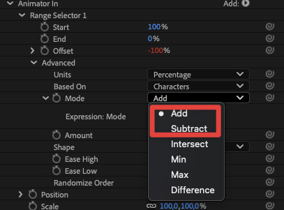 Range Selector /Advanced/Mode question - Adobe Community - 15212972