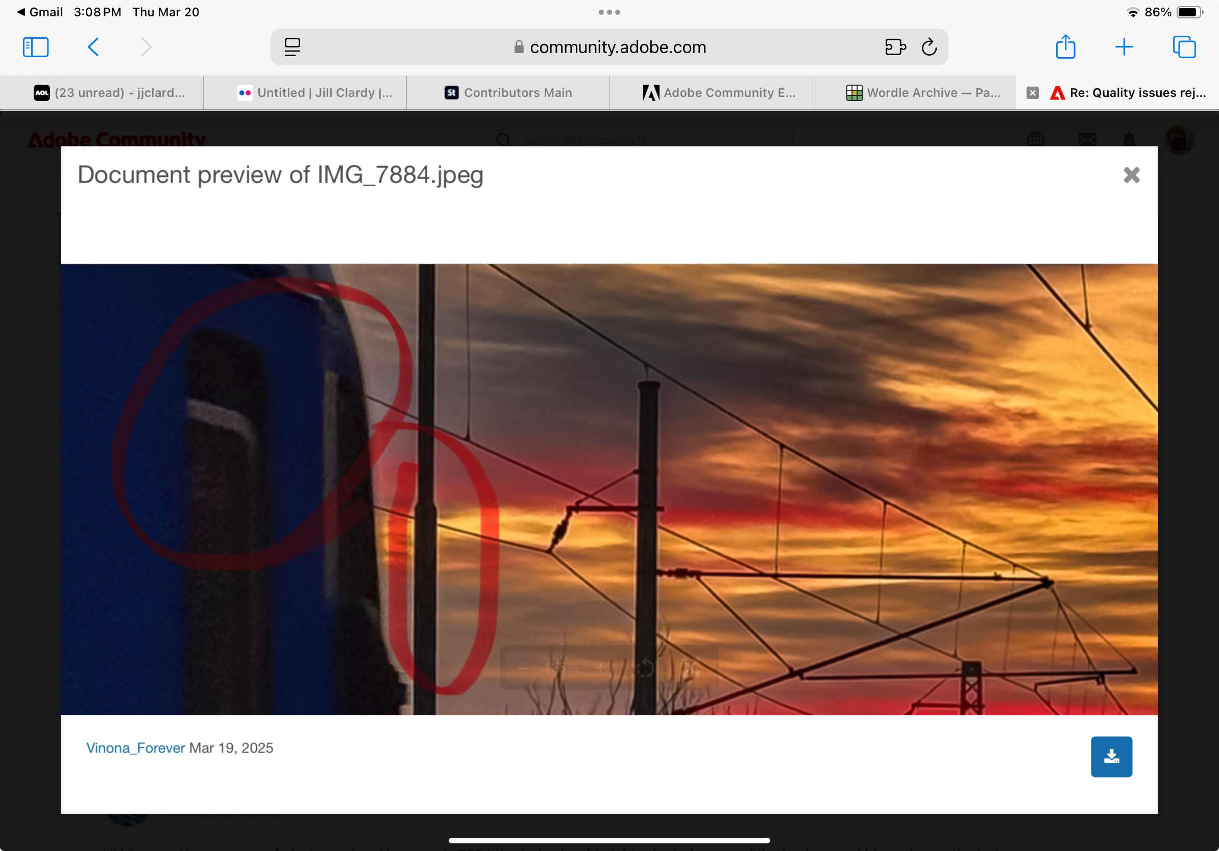 Solved: Quality issues rejection - Adobe Community - 15221207