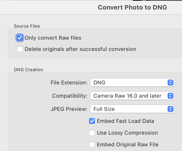 P: Convert Photos to DNG not respecting uppercase ... - Adobe Product ...