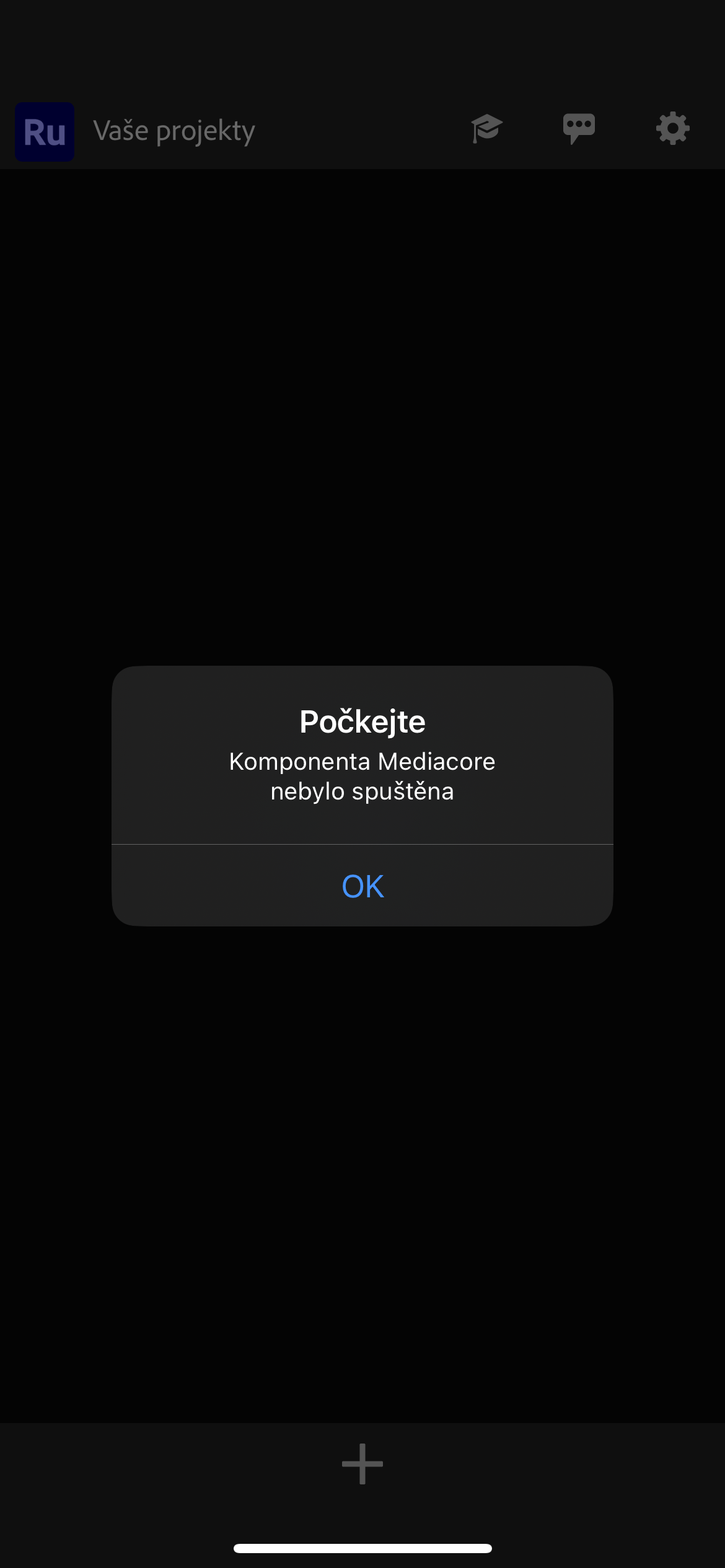Solved: Unable to create a new project. iOS 18.2 iPhone 16... - Adobe ...