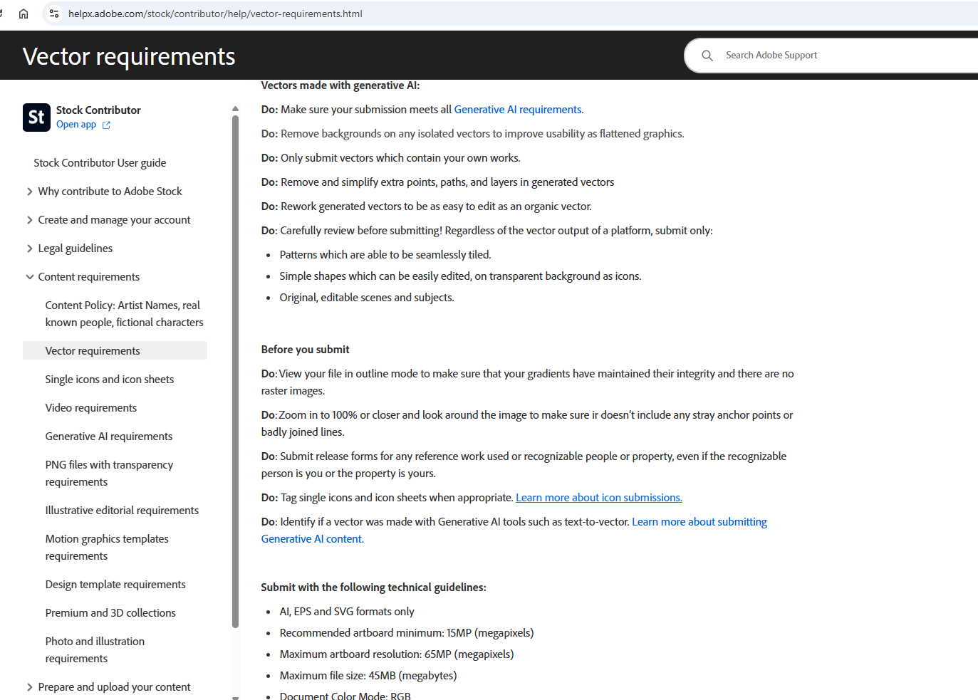 Solved: Vector submission: meaning of Maximum artboard res... - Adobe ...