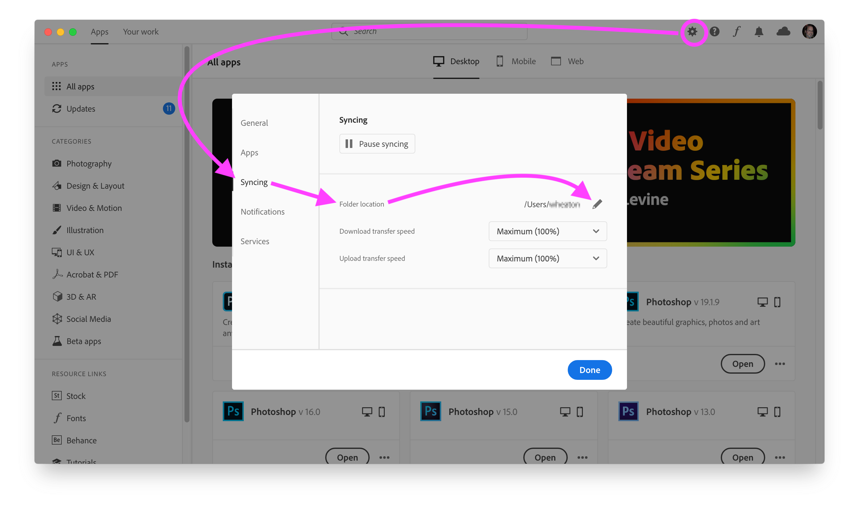 Move Creative Clouds Libraries folder - Adobe Community - 11053128