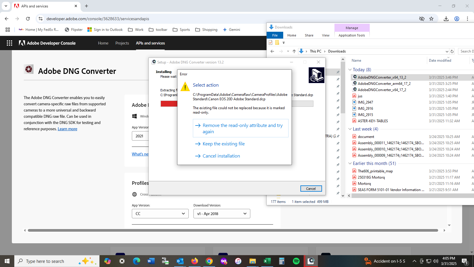 Help...Adobe DNG Negative Installation - Adobe Product Community - 15242767