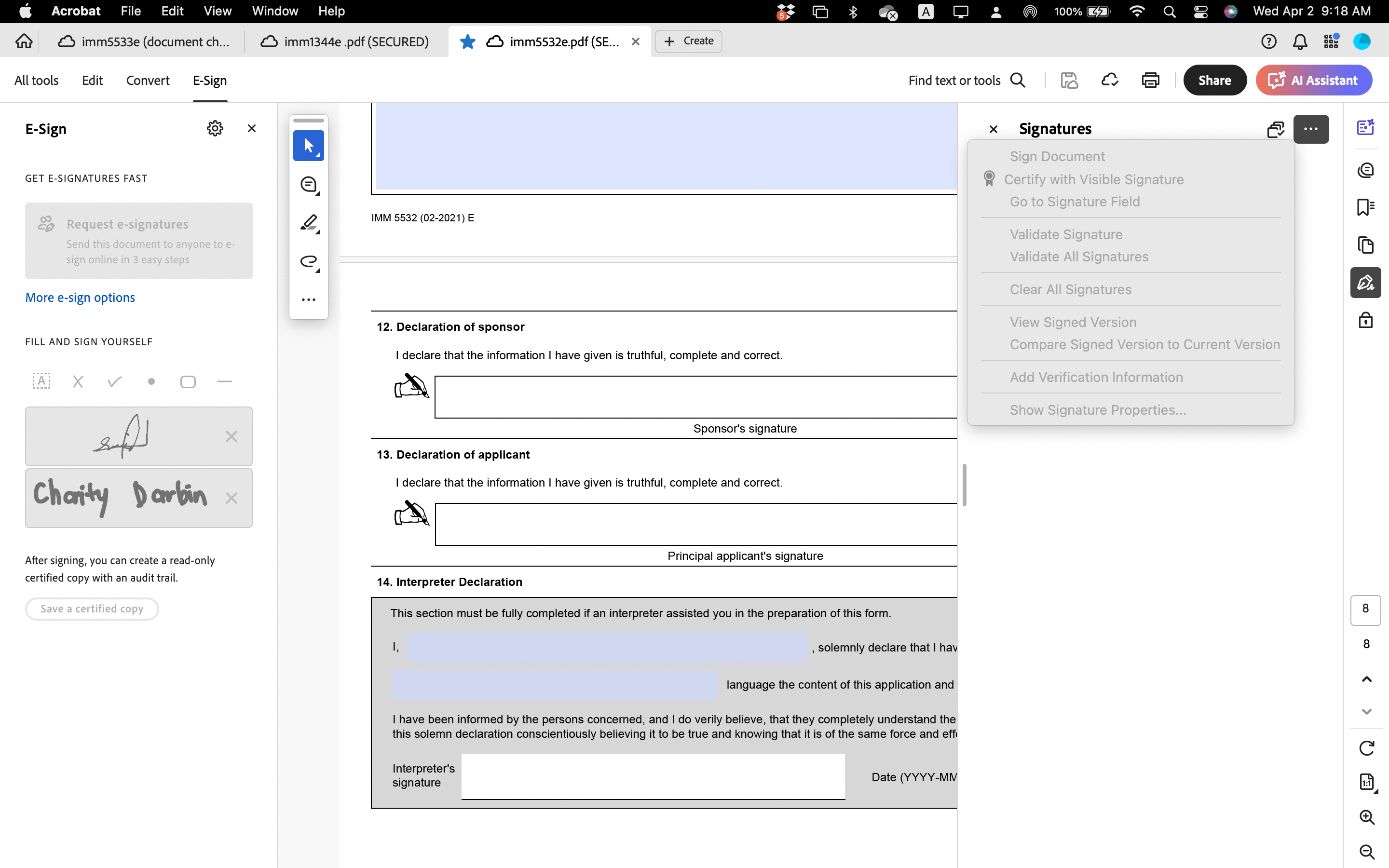 Solved: Fill and sign unavailable. Everything's greyed out... - Adobe ...