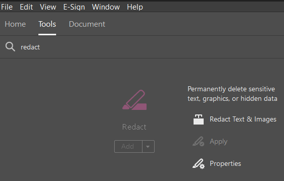 I used to be able to redact but now the option is ... - Adobe Product ...