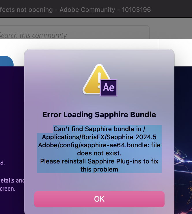 Solved: After Effects not opening - Adobe Product Community - 10103196