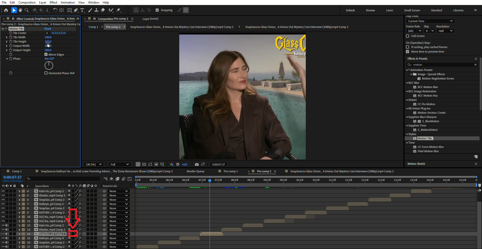 Motion Tile gaps - Adobe Product Community - 15268404