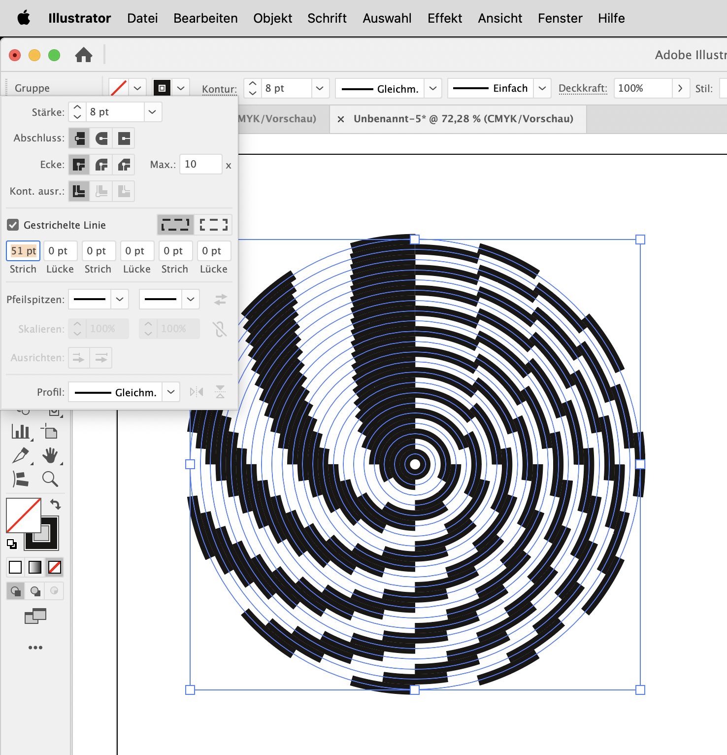 Solved: How can I recreate this stepped spiral optical ill... - Adobe ...