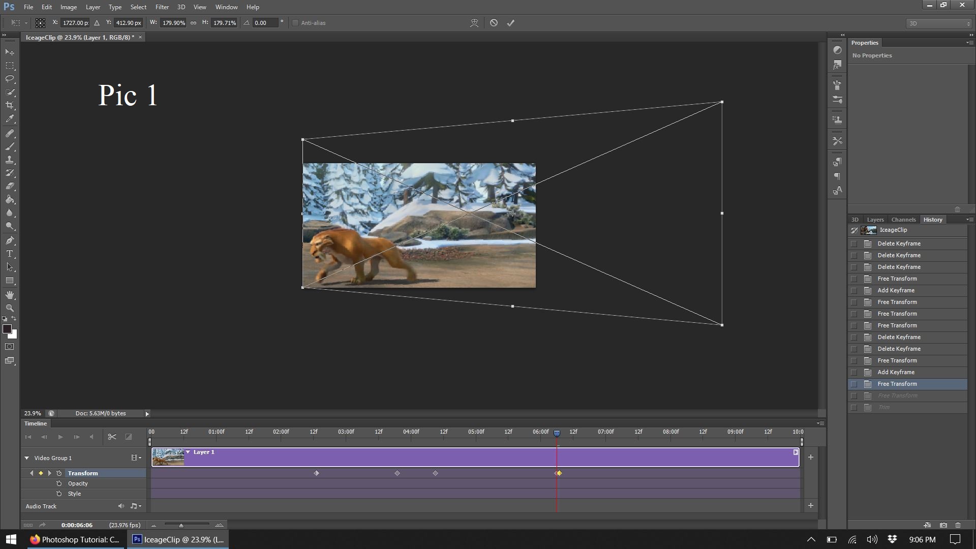Video editing in Photoshop (Perspective transform) - Adobe Support ...