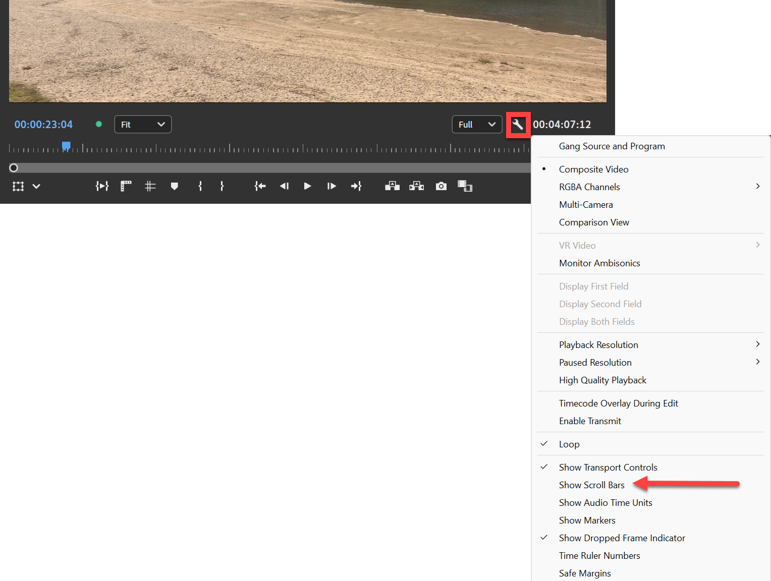 Program Monitor Navigation Bar - Adobe Community - 15275428