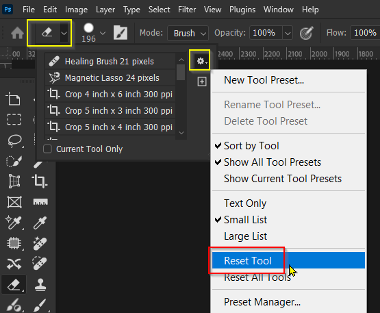 eraser tool issue - Adobe Community - 15283064